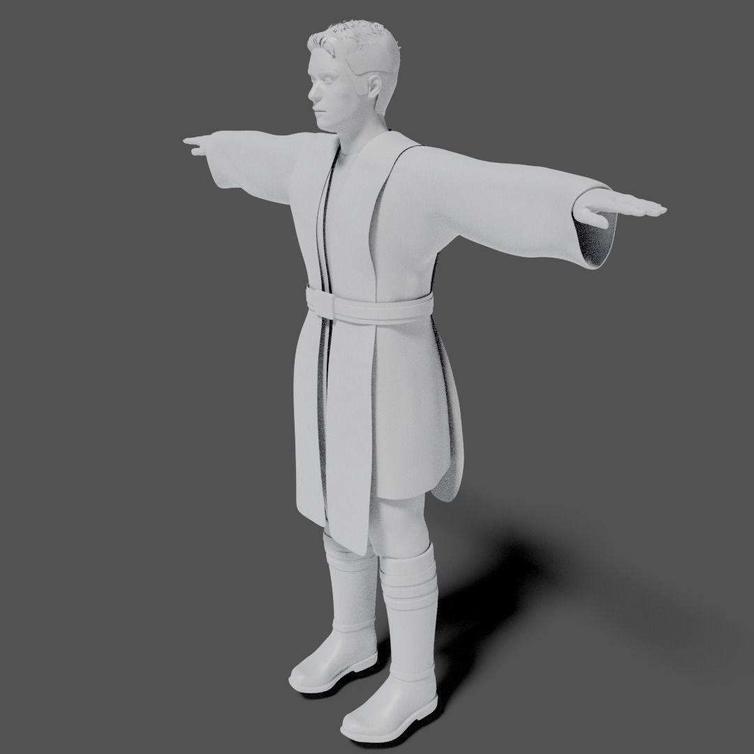 3D model Jedi-rigged and animated VR / AR / low-poly | CGTrader
