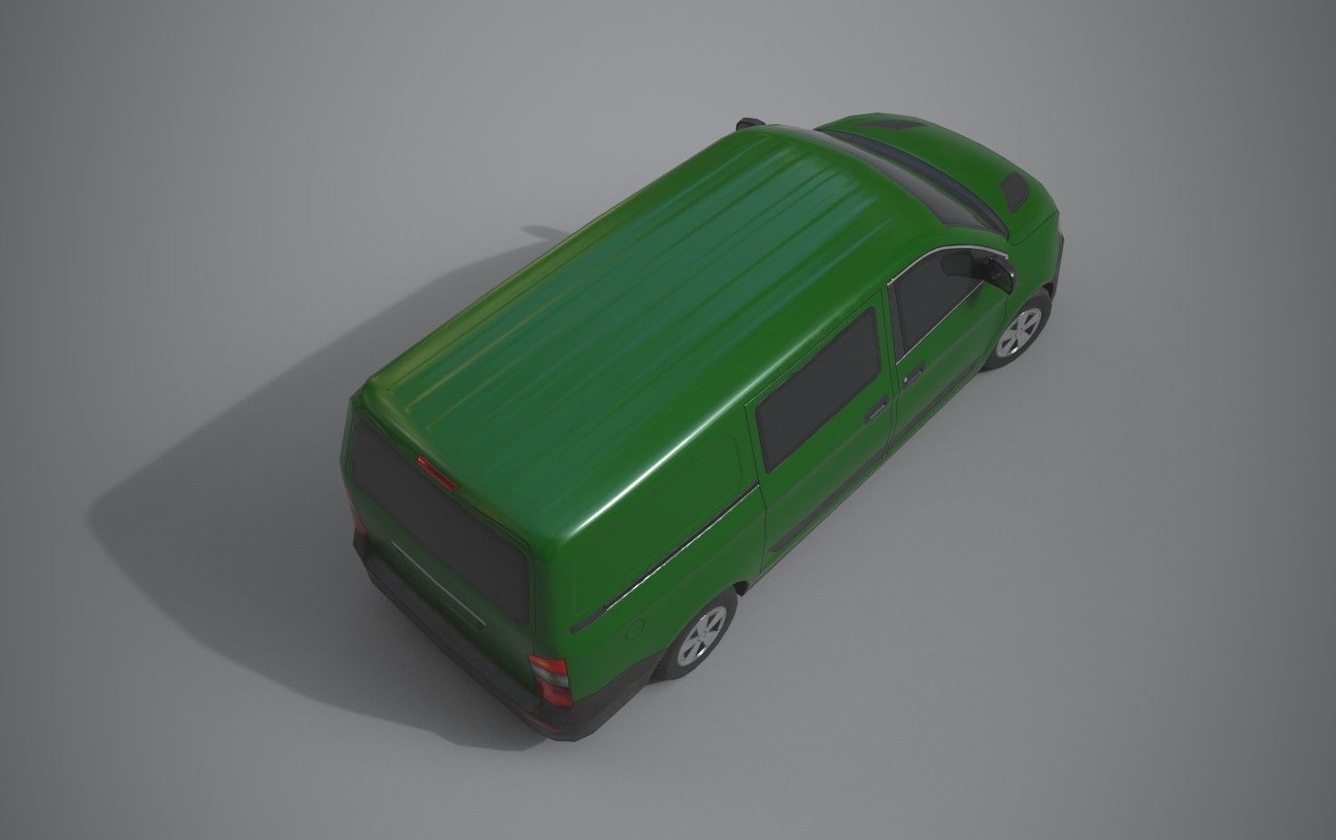 3D model Generic Minivan Green VR / AR / low-poly | CGTrader
