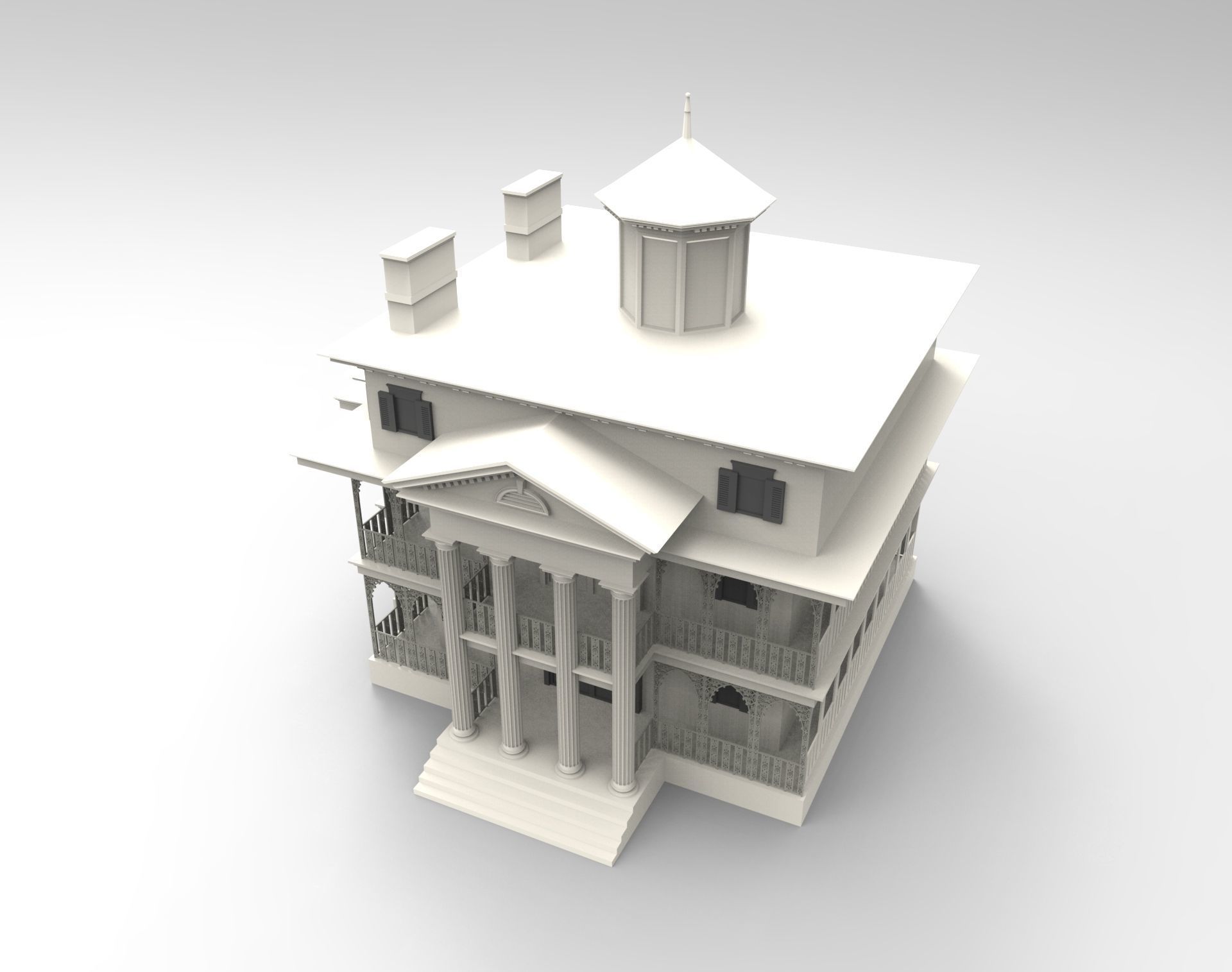 Disneyland Haunted Mansion 3D model 3D printable | CGTrader