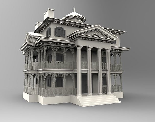 Disneyland Haunted Mansion 3D model 3D printable | CGTrader