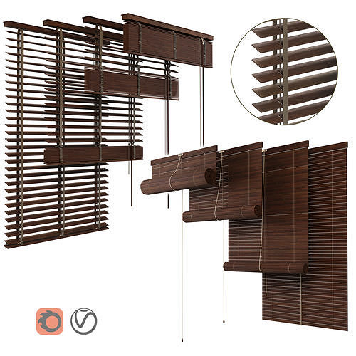 Wood Blinds 3D model | CGTrader