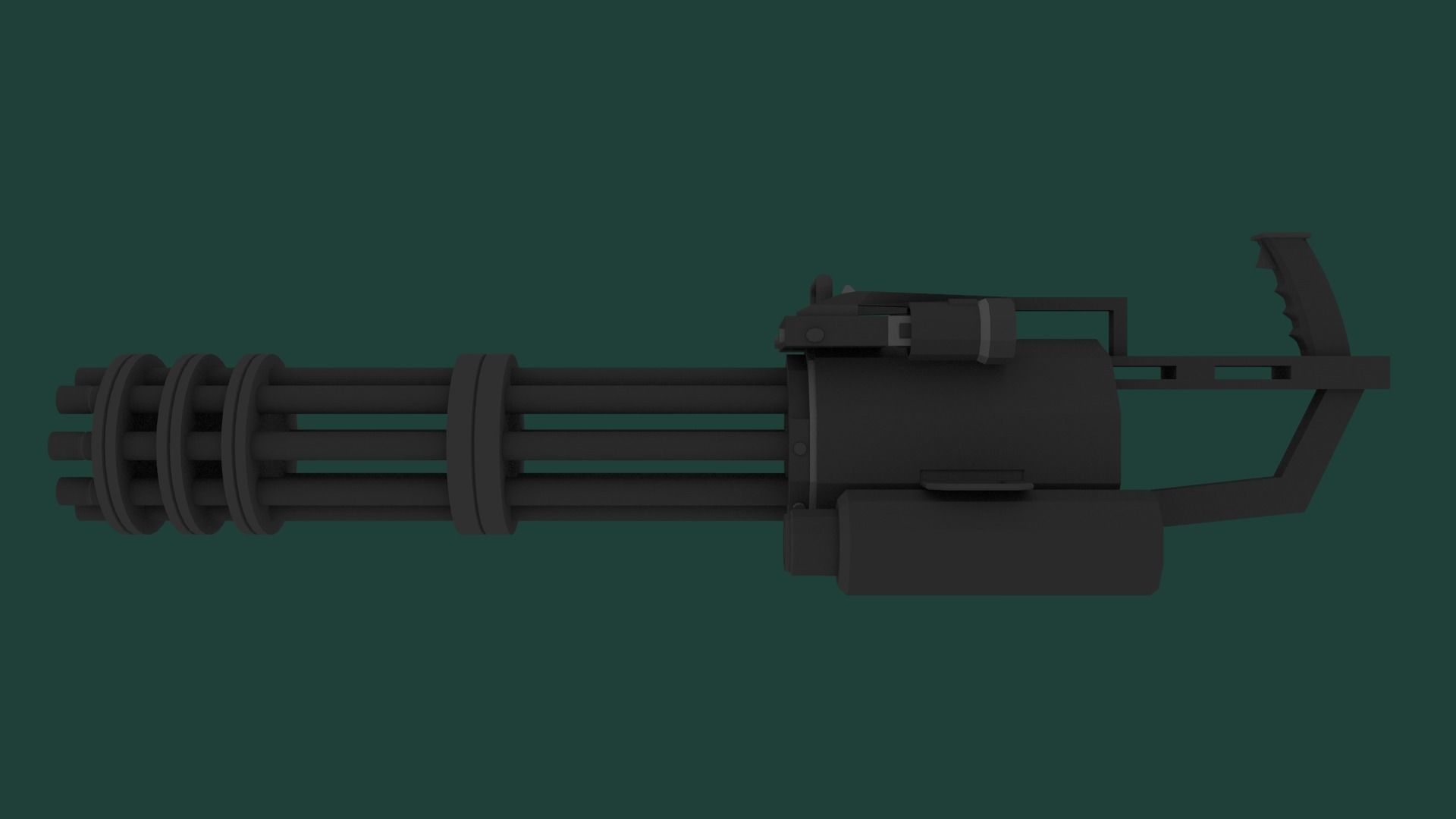 3D model Minigun VR / AR / low-poly | CGTrader