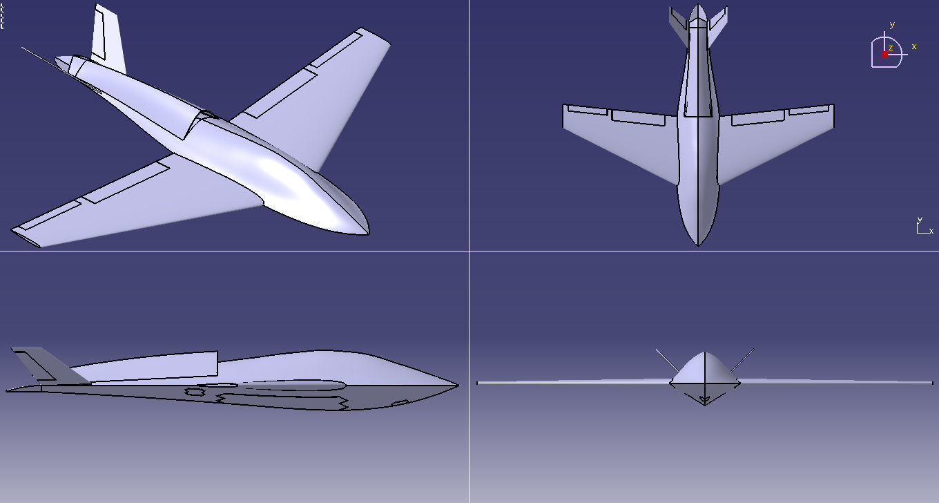 Unmanned Combat Aerial Vehicle- UCAV 3D model | CGTrader