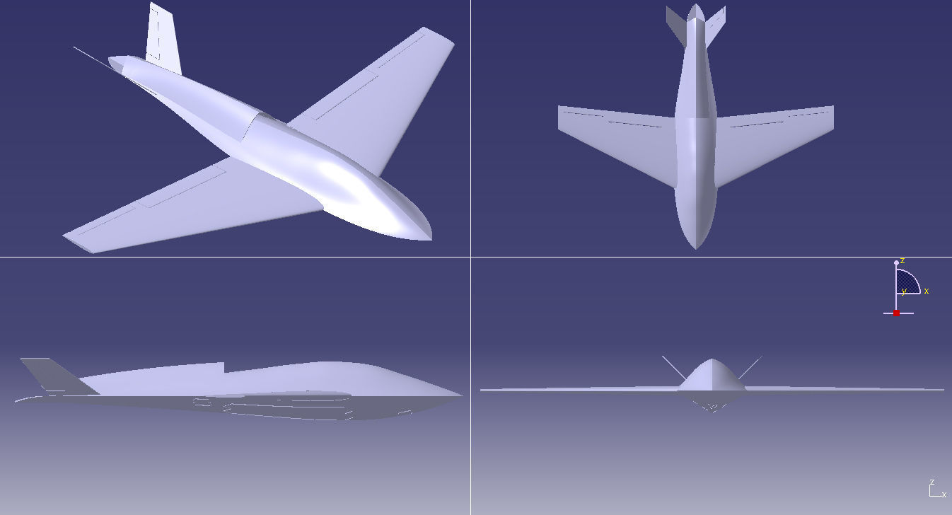 Unmanned Combat Aerial Vehicle- UCAV 3D model | CGTrader