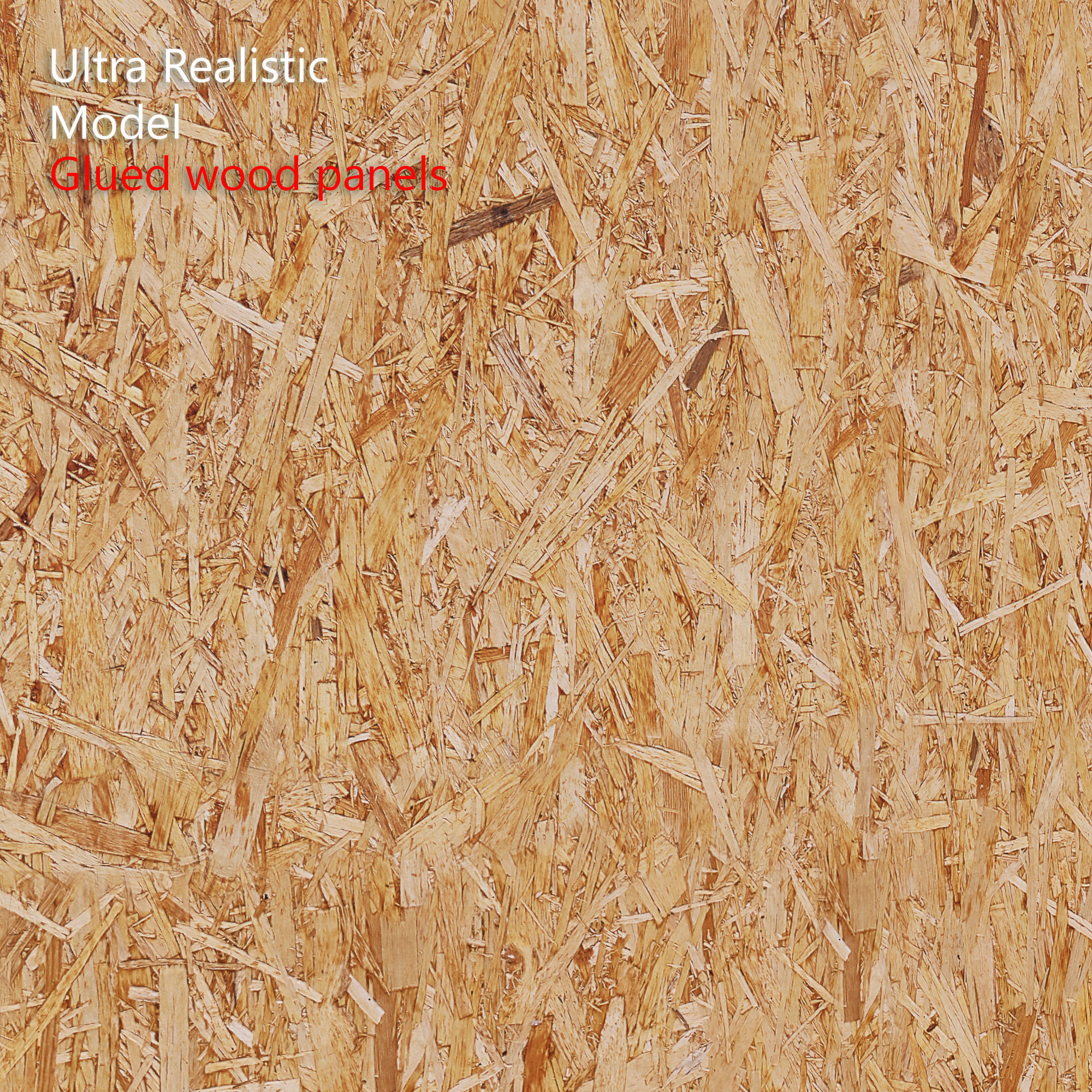 Ultra realistic Oriented strand board panels Scan 3D model | CGTrader