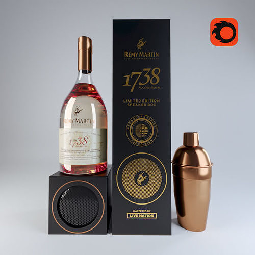 Remy Martin Proseries 3D model | CGTrader