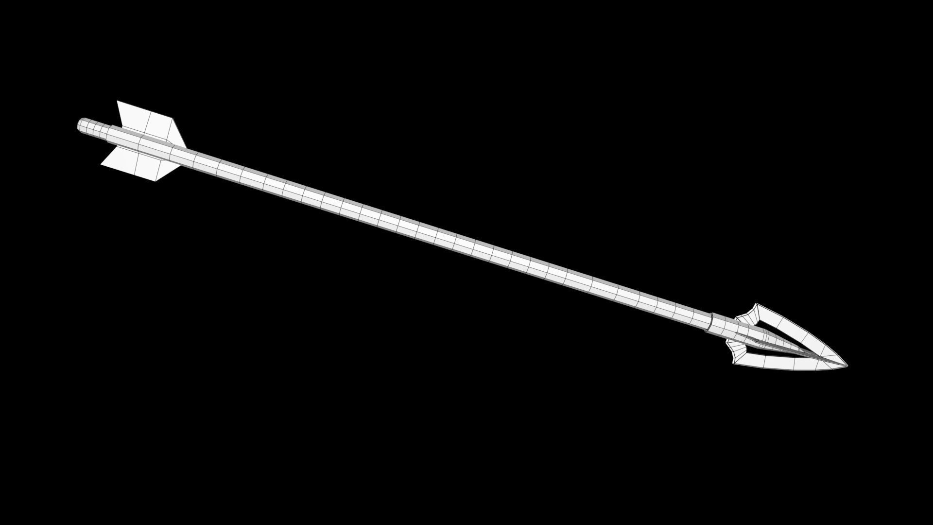 3D model Arrow weapon with wooden handle VR / AR / low-poly | CGTrader