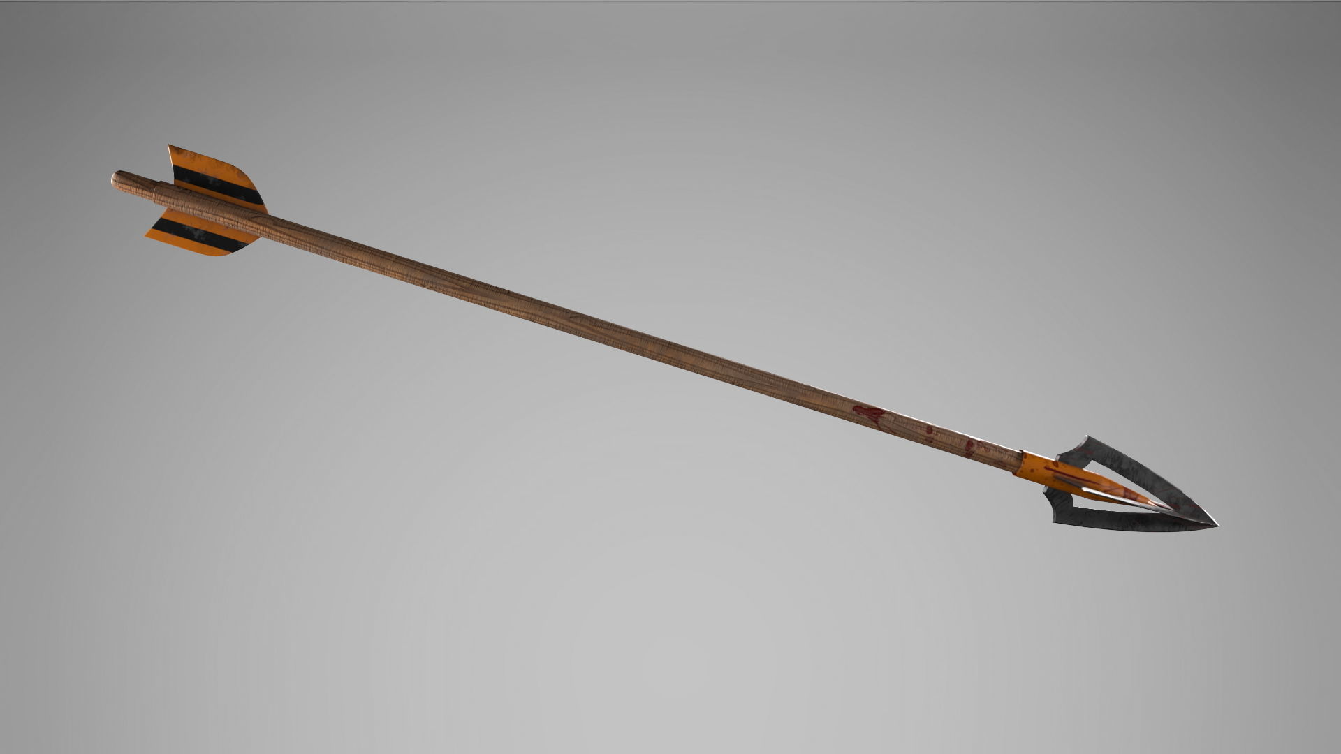 3D model Arrow weapon with wooden handle VR / AR / low-poly | CGTrader