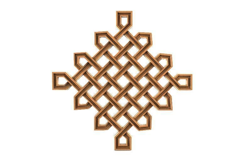 Celtic knot ornament CNC 3D model 3D printable | CGTrader