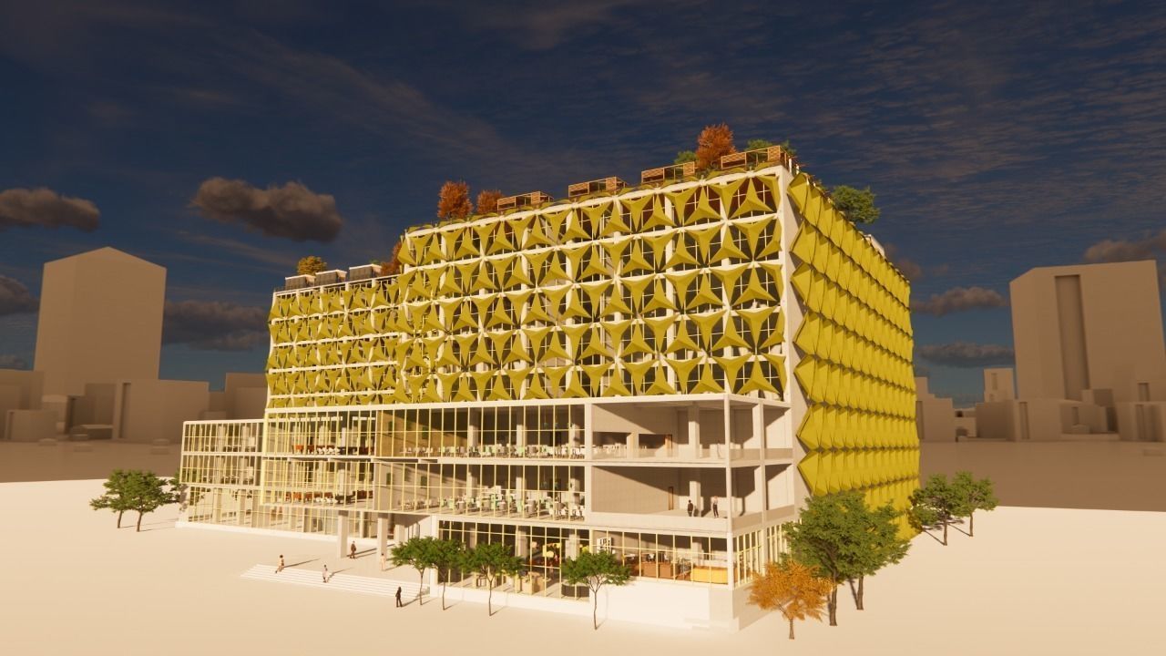 Parametric Facade 3D model | CGTrader