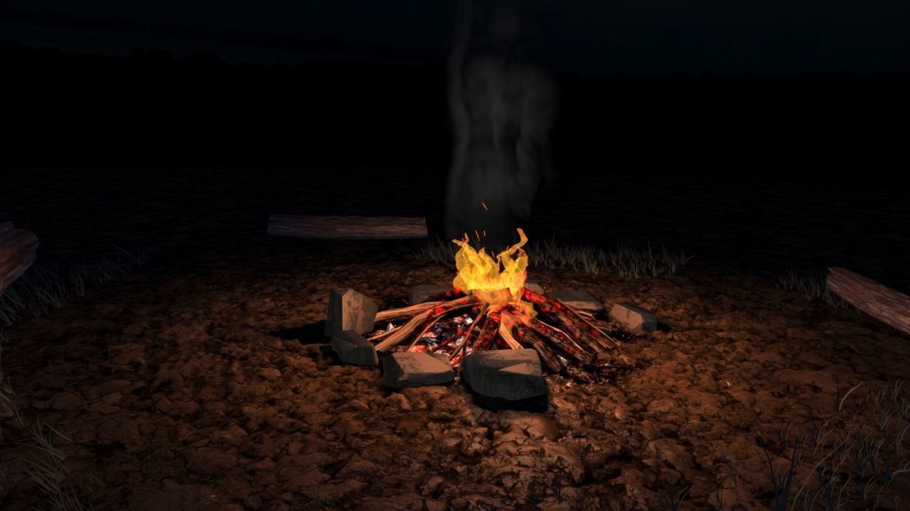 Bonfire animated 3D model animated | CGTrader