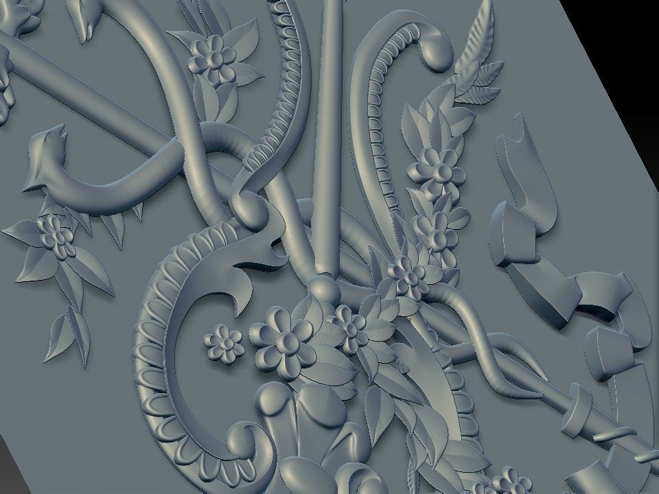 3D FLORAL DESIGN free 3D model | CGTrader