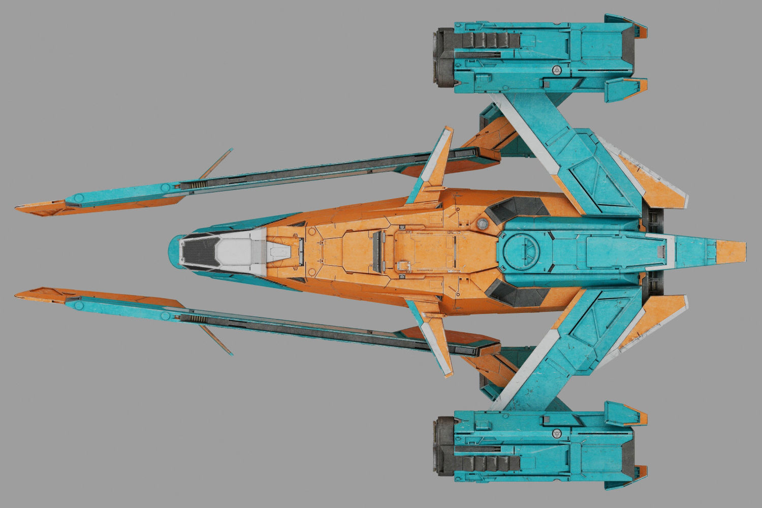 Space Fighter VORTEX 3D model | CGTrader