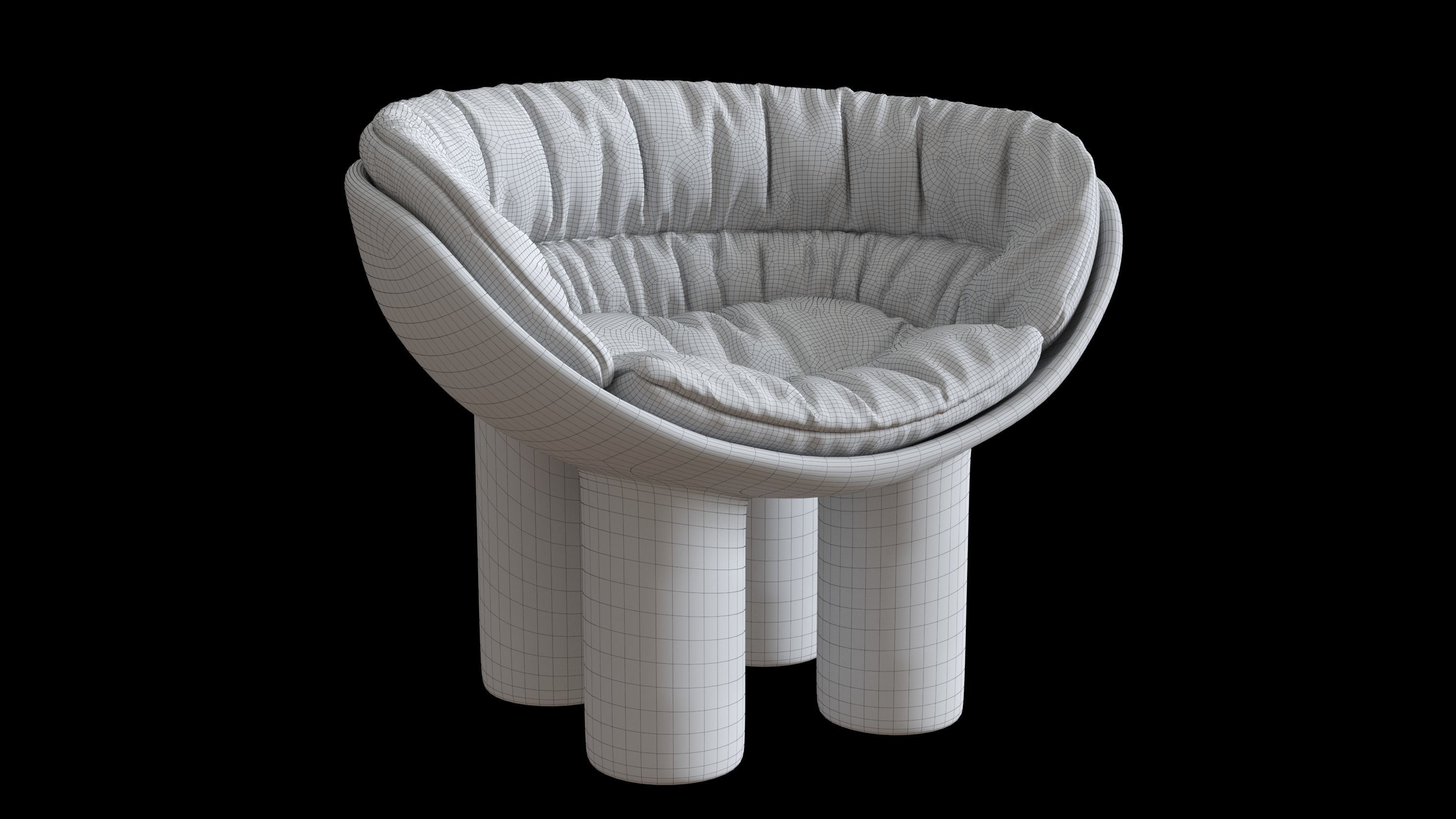 Roly Poly Armchair 3D model | CGTrader
