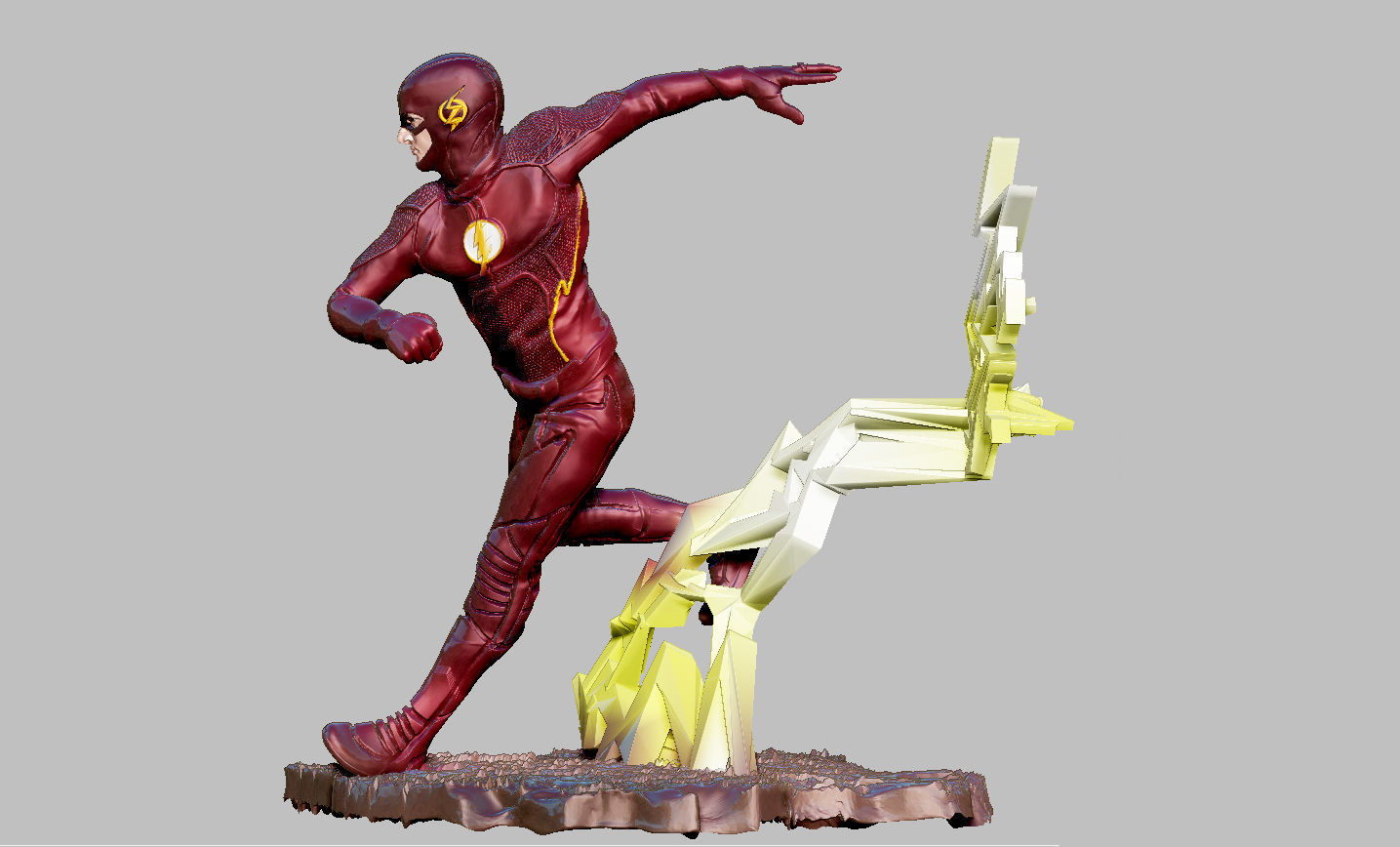 FLASH DRAMA DC STATUE 3D PRINT 3D model 3D printable | CGTrader