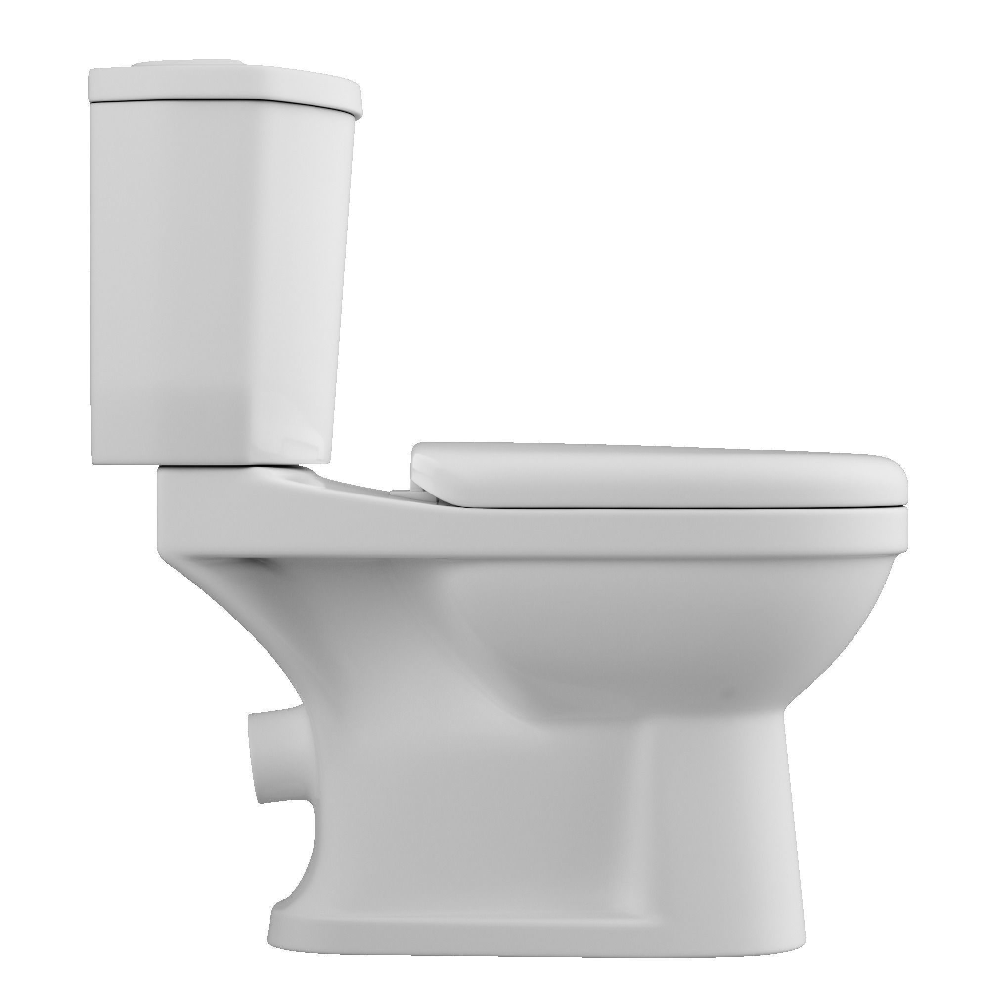 Two piece EWC toilet 3D model Modeled in 3ds max 3D model | CGTrader