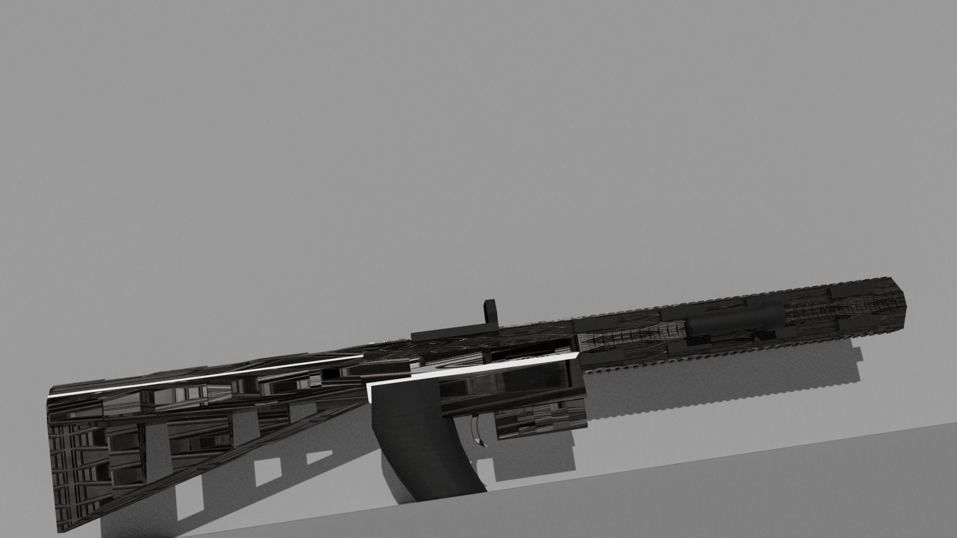 3D model Futuristic assault rifle sci fi VR / AR / low-poly | CGTrader