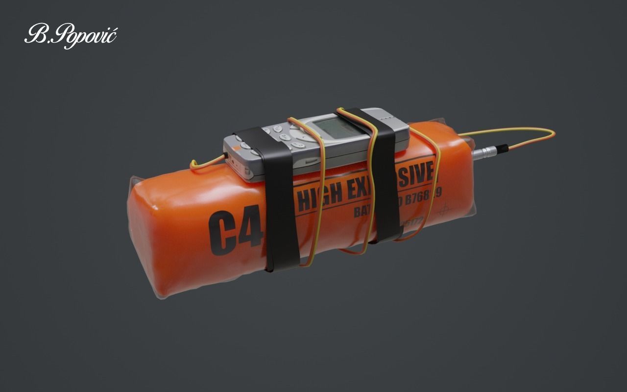 C4 High Explosive 3D model | CGTrader