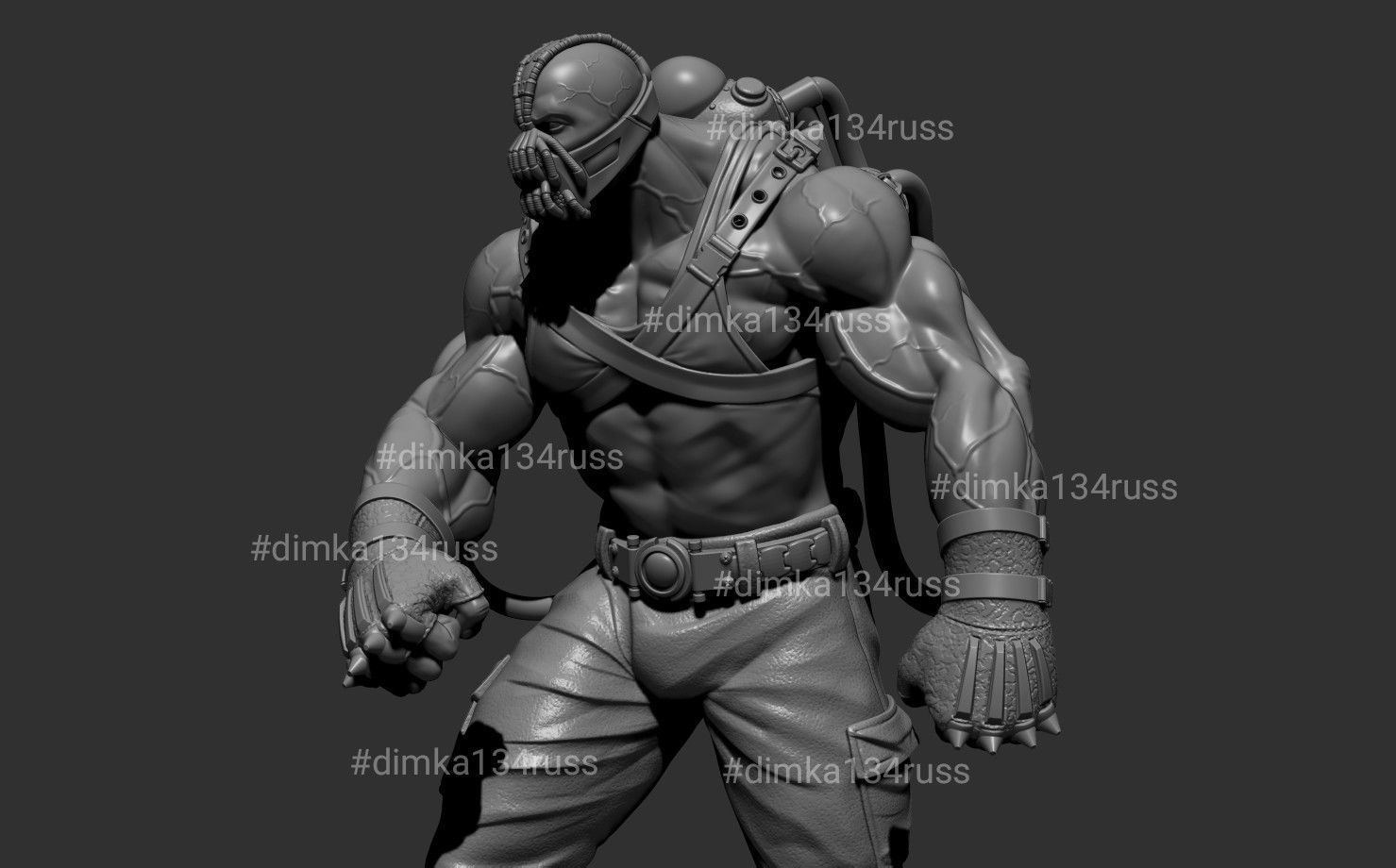 bane batman 3D model 3D printable | CGTrader