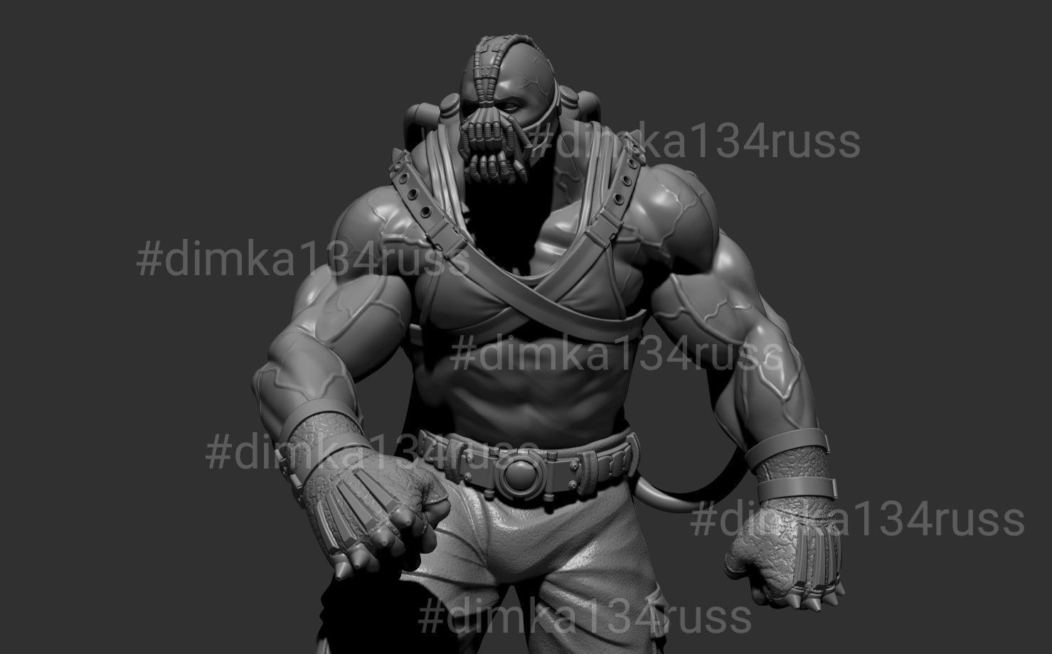 bane batman 3D model 3D printable | CGTrader
