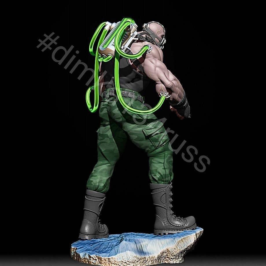 bane batman 3D model 3D printable | CGTrader