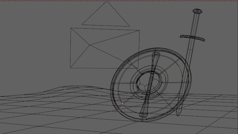 Sword and Shield 3D Model Blender 3D model | CGTrader