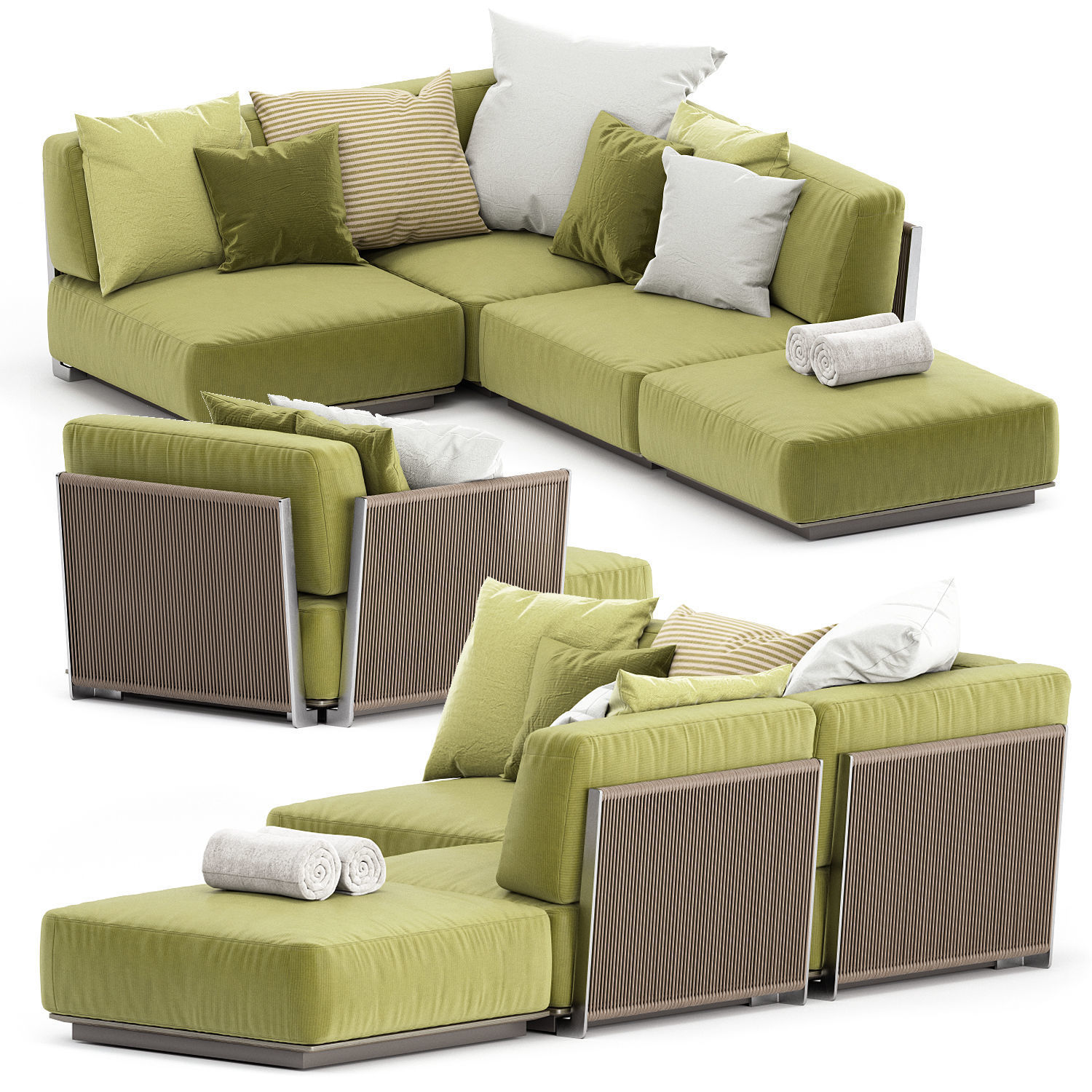VULCANO OUTDOOR SOFA SET by FLEXFORM 3D model | CGTrader