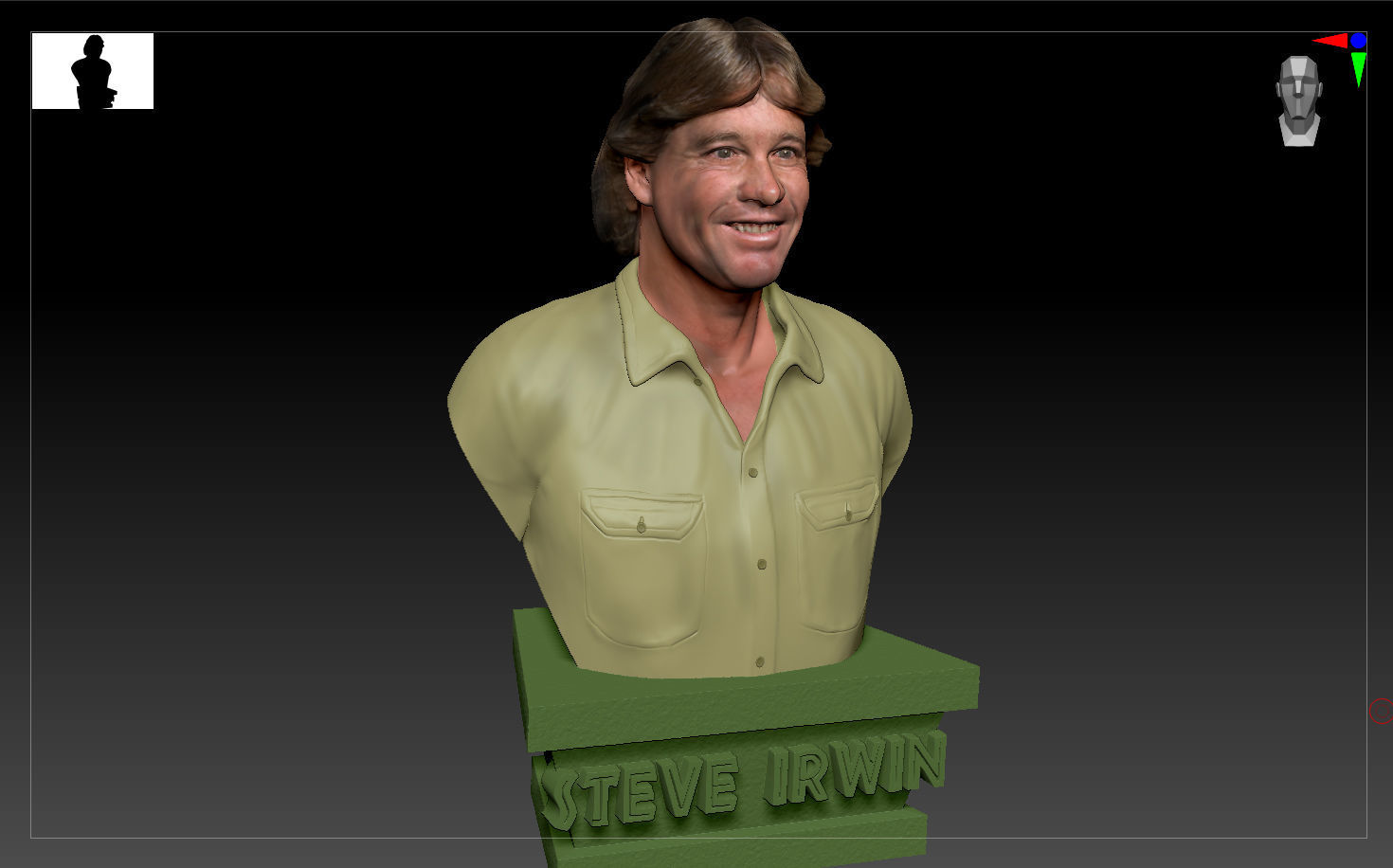 Steve Irwin the Crocodile Hunter 3D model 3D printable | CGTrader