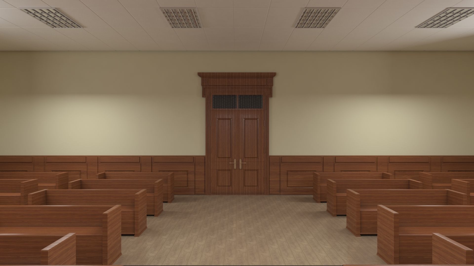 Courtroom Interior 3D model 3D model | CGTrader