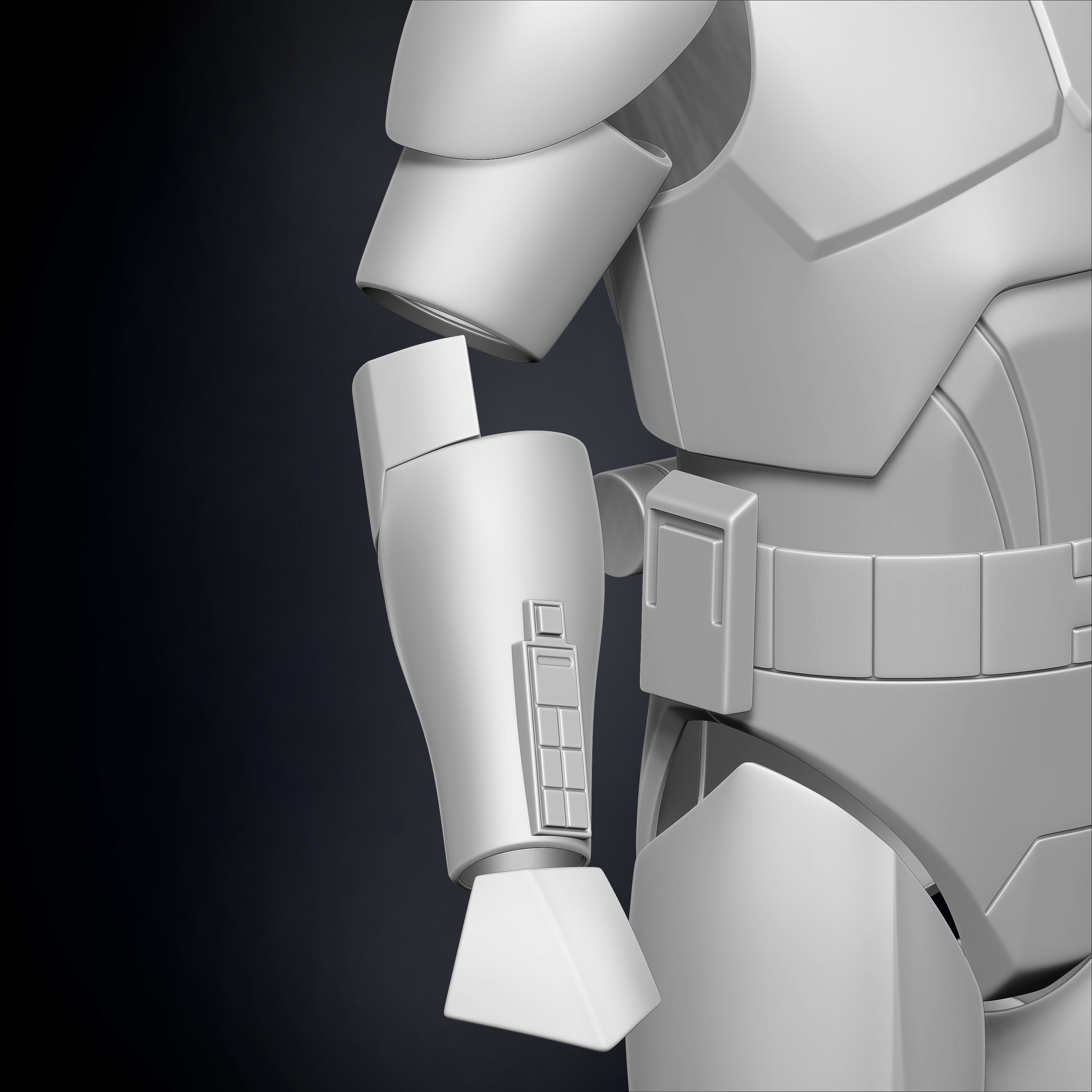 Phase 2 Animated Clone Trooper Armor 3D model 3D printable | CGTrader