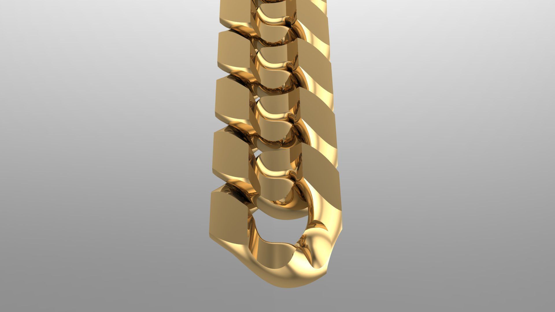 cuban chain STL 3D model | CGTrader