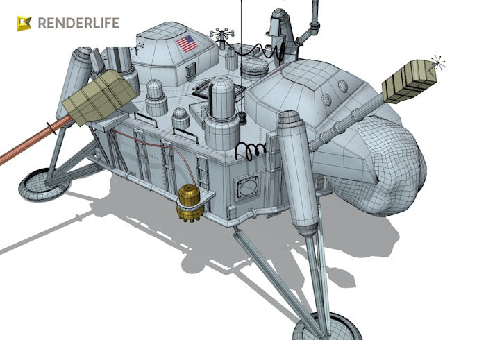 Viking Lander 3D model | CGTrader