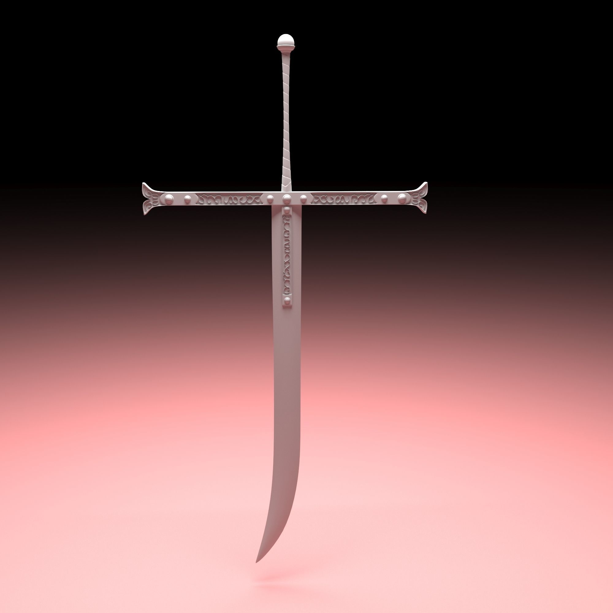 One Piece Mihawk blacksword Yoru 3D model | CGTrader