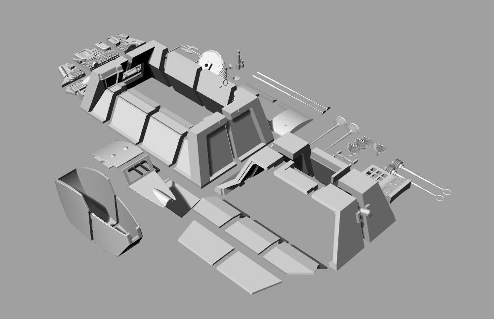 Doctor Who K9 Full Size Replica 3D print STL files 3D model 3D ...