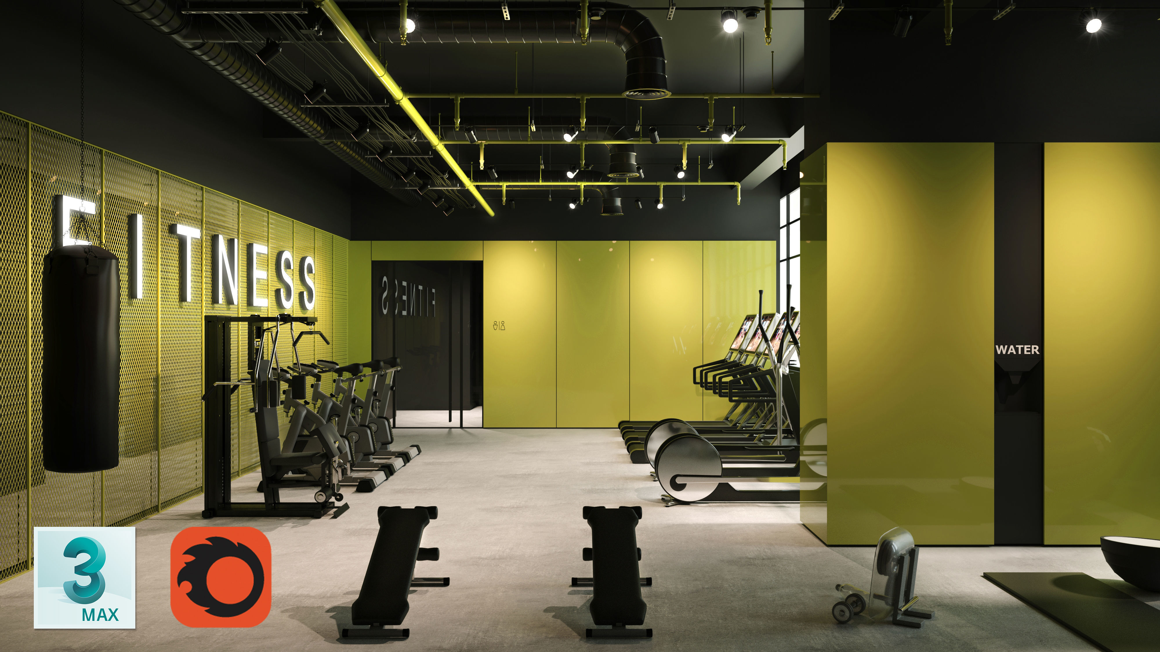 GYM FITNESS 3D model | CGTrader