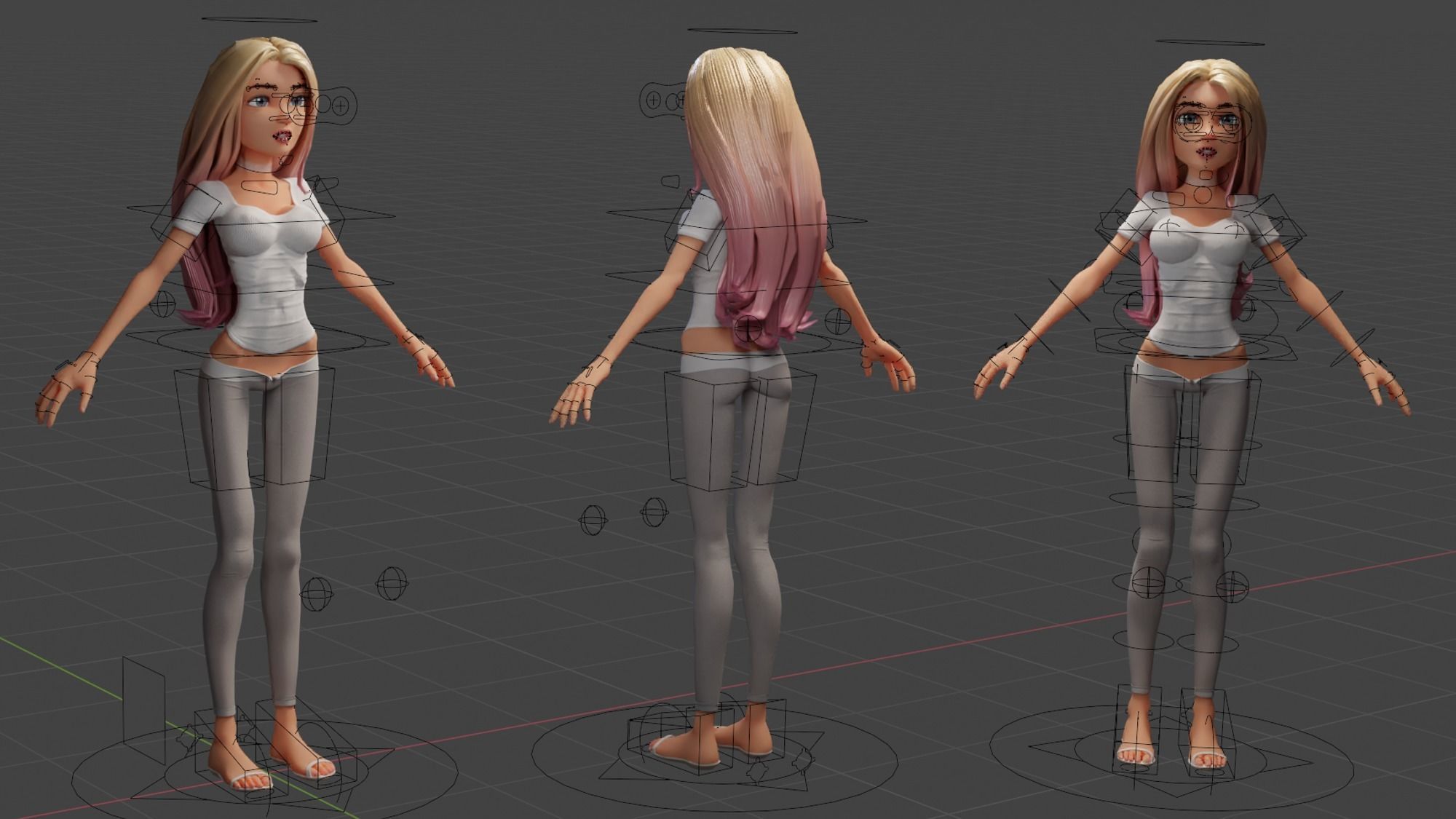 Anya Stylized Digital Actor 3D model rigged | CGTrader