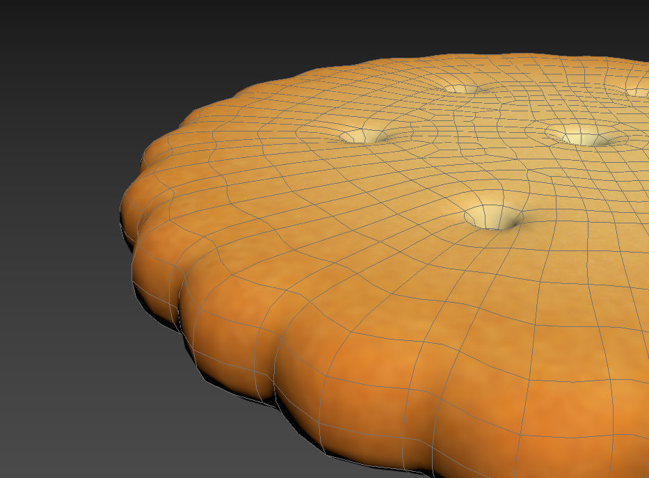 Round Cracker 3D model | CGTrader