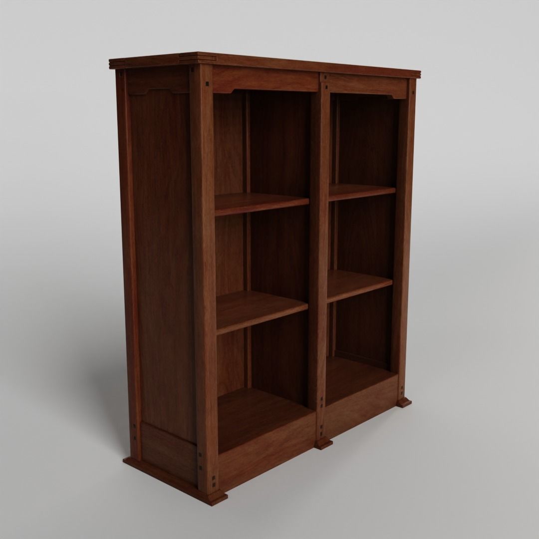 Mission Style Bookcase 3D model | CGTrader