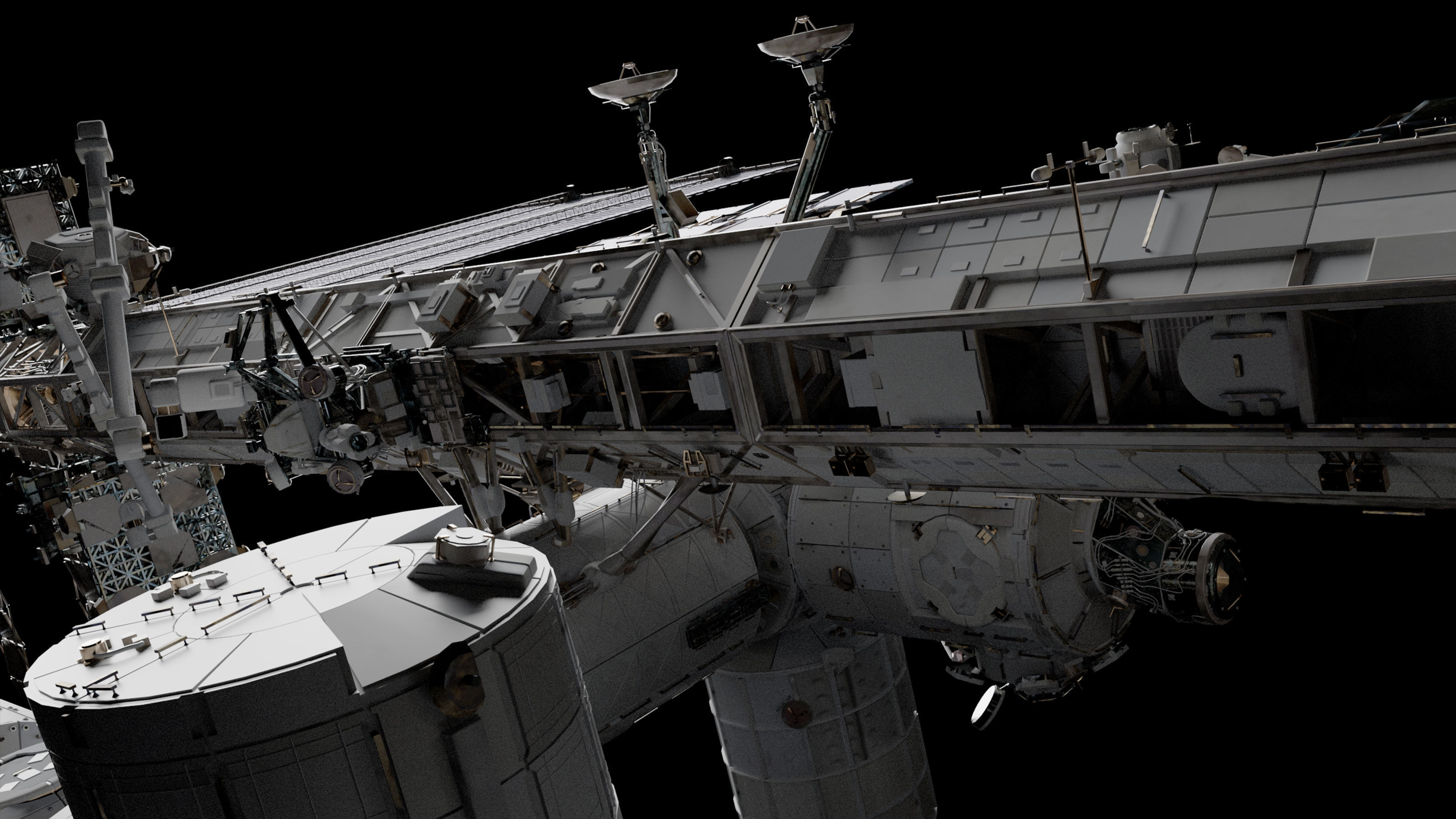 INTERNATIONAL SPACE STATION 3D model animated rigged | CGTrader