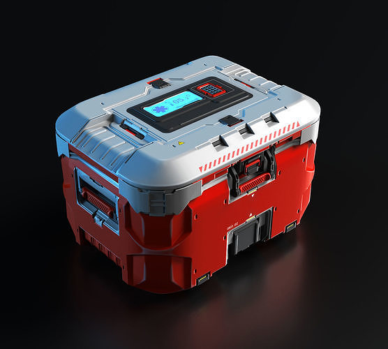 3D Concept sci fi box 3D model | CGTrader