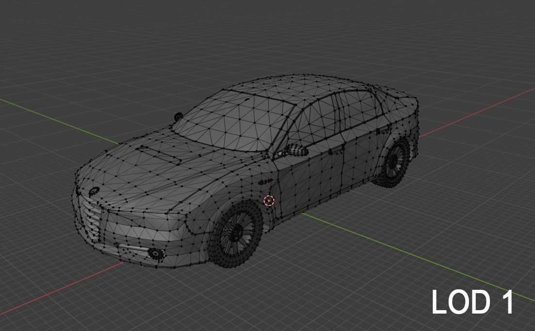 3D model Car Rigged With LOD for Game VR / AR / low-poly | CGTrader