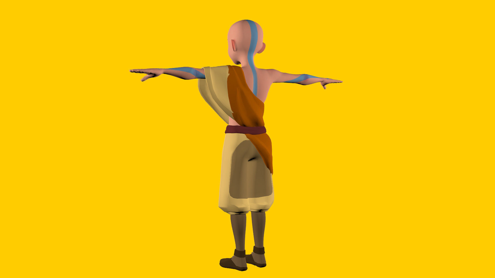 Aang Rig For Maya With Advanced Facial Controls free VR / AR / low-poly ...