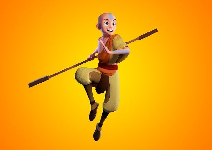 Aang Rig For Maya With Advanced Facial Controls free VR / AR / low-poly ...