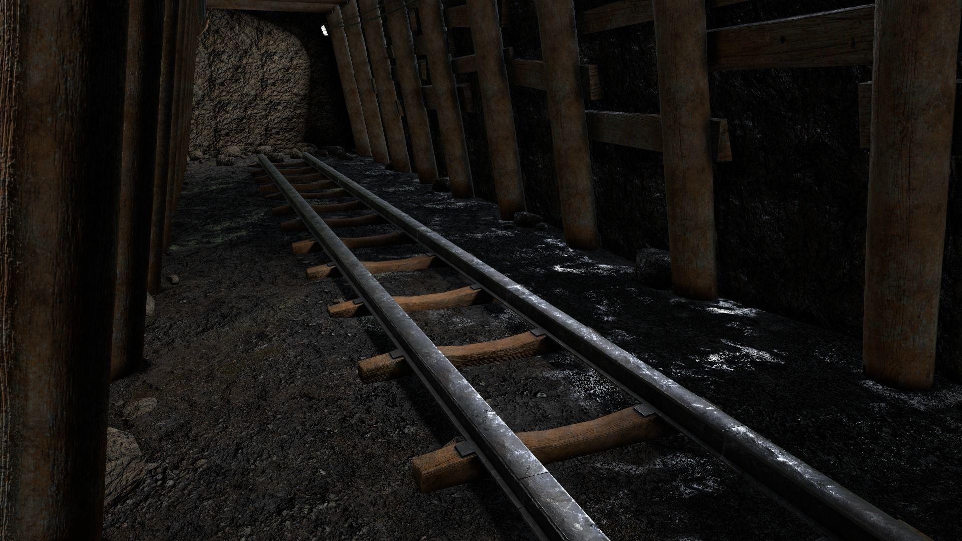 3D model Underground Coal Mine Tunnel VR / AR / low-poly | CGTrader