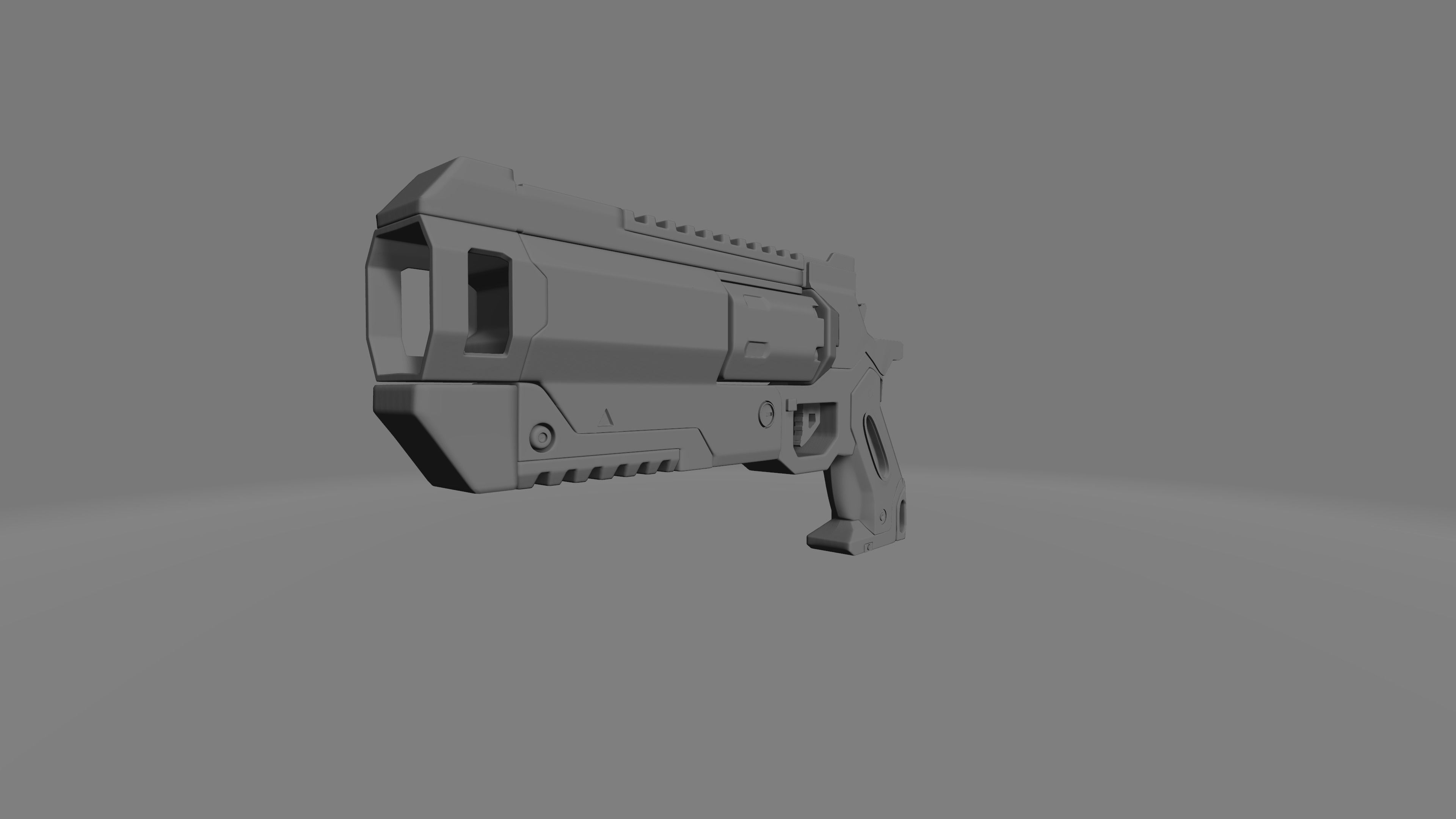 Wingman highpoly gun 3D model | CGTrader