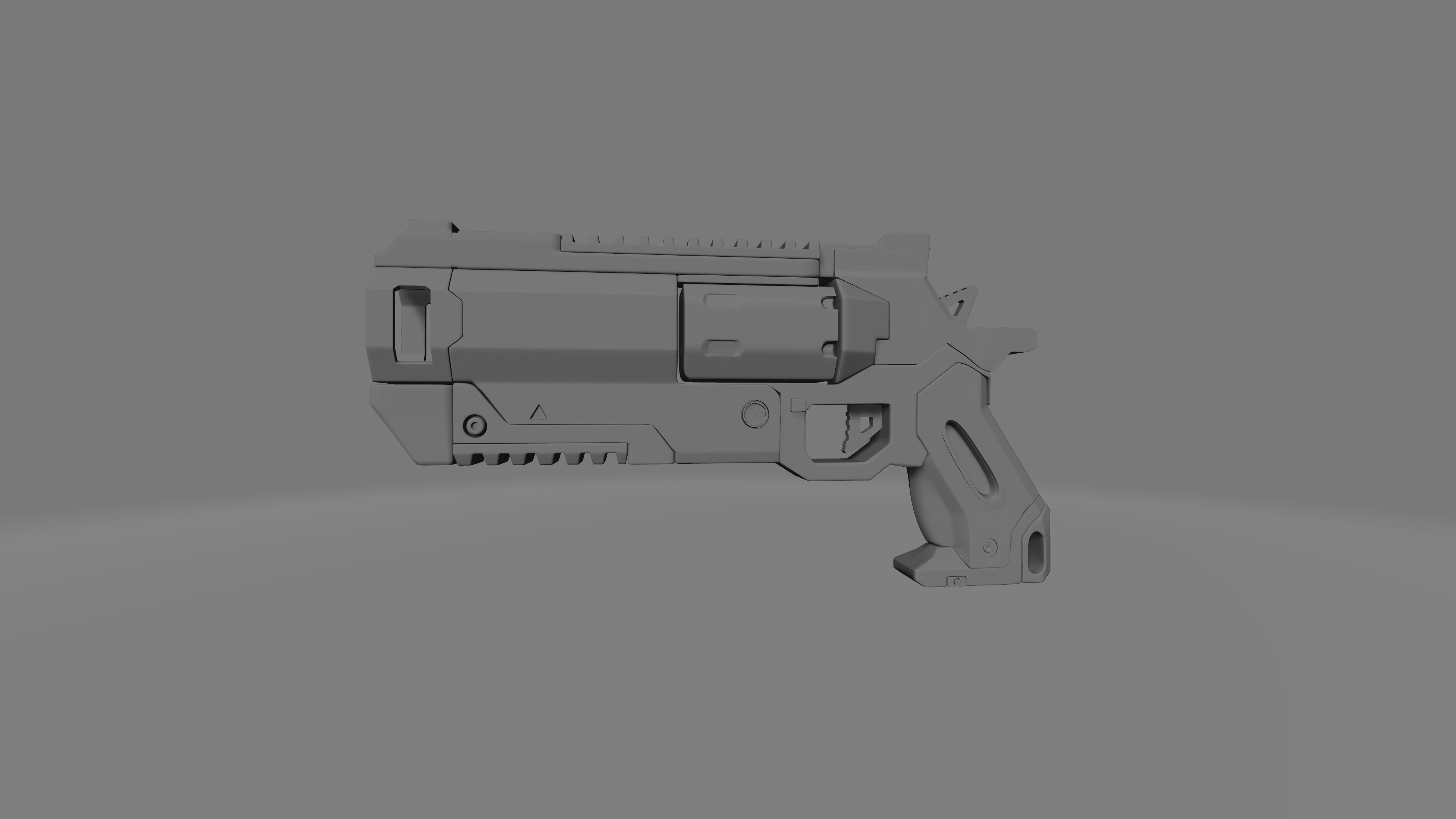 Wingman highpoly gun 3D model | CGTrader