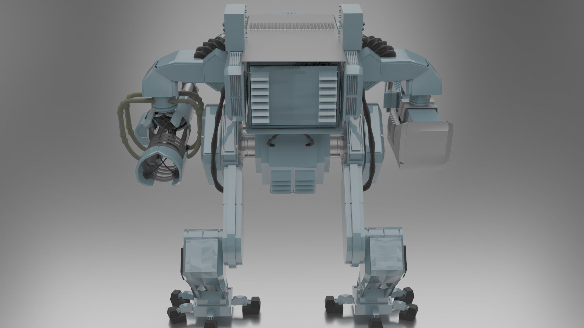 Mesh military robot 3D model | CGTrader
