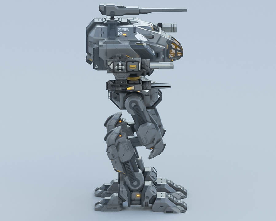 3D model Werewolf BattleMech VR / AR / low-poly | CGTrader