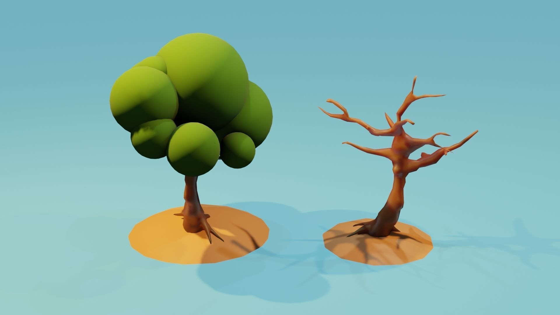 free 3d simple cute tree free VR / AR / low-poly 3D model | CGTrader