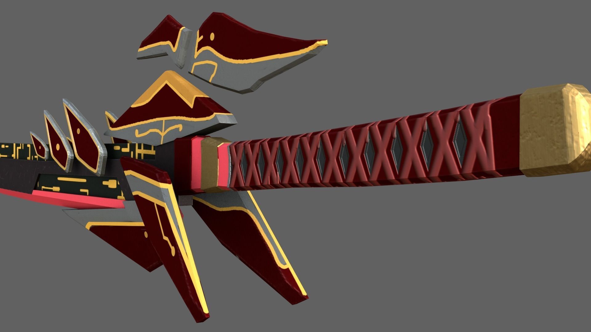 3D model Futuristic SciFi Sword PACK - 4 Swords with Distinct Designs ...